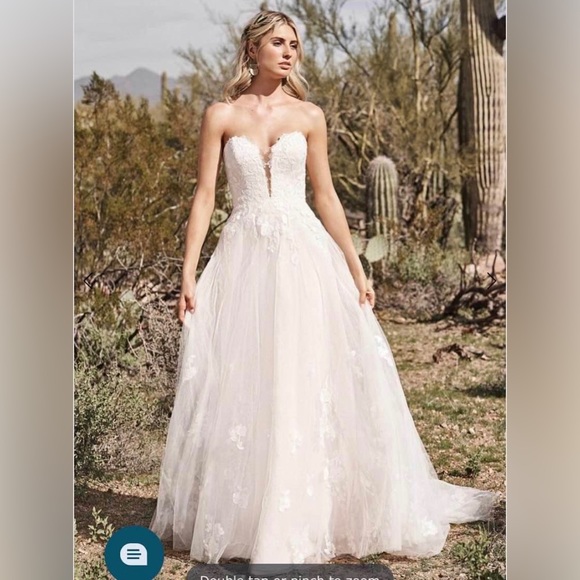 Lillian West | Dresses | Bridal Size 12 A Line Sleeves Separate So Can ...